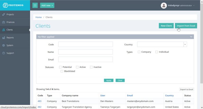 Protemos System - TECHNOLEX | UKRAINIAN LANGUAGE SPECIALISTS
